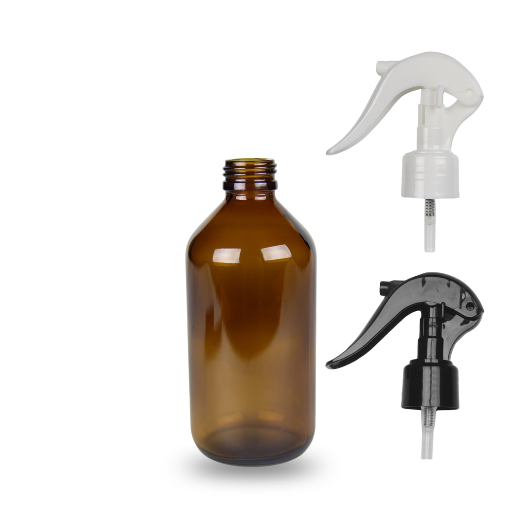200ml Amber Glass Bottle - (Trigger Spray) - 24mm (24/410) – Craft 360