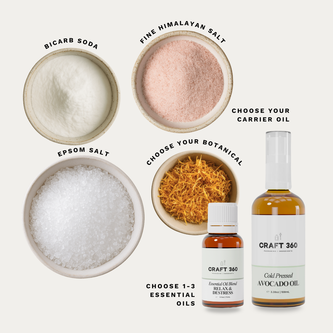 Bath Salt / Soak Ritual Discovery - DIY Kit (Customisable) – Craft 360