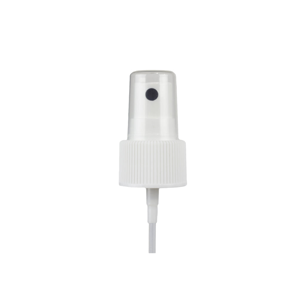 White Atomiser / Spritzer - Fine Mist Spray - Ribbed - 24mm (24/410 ...