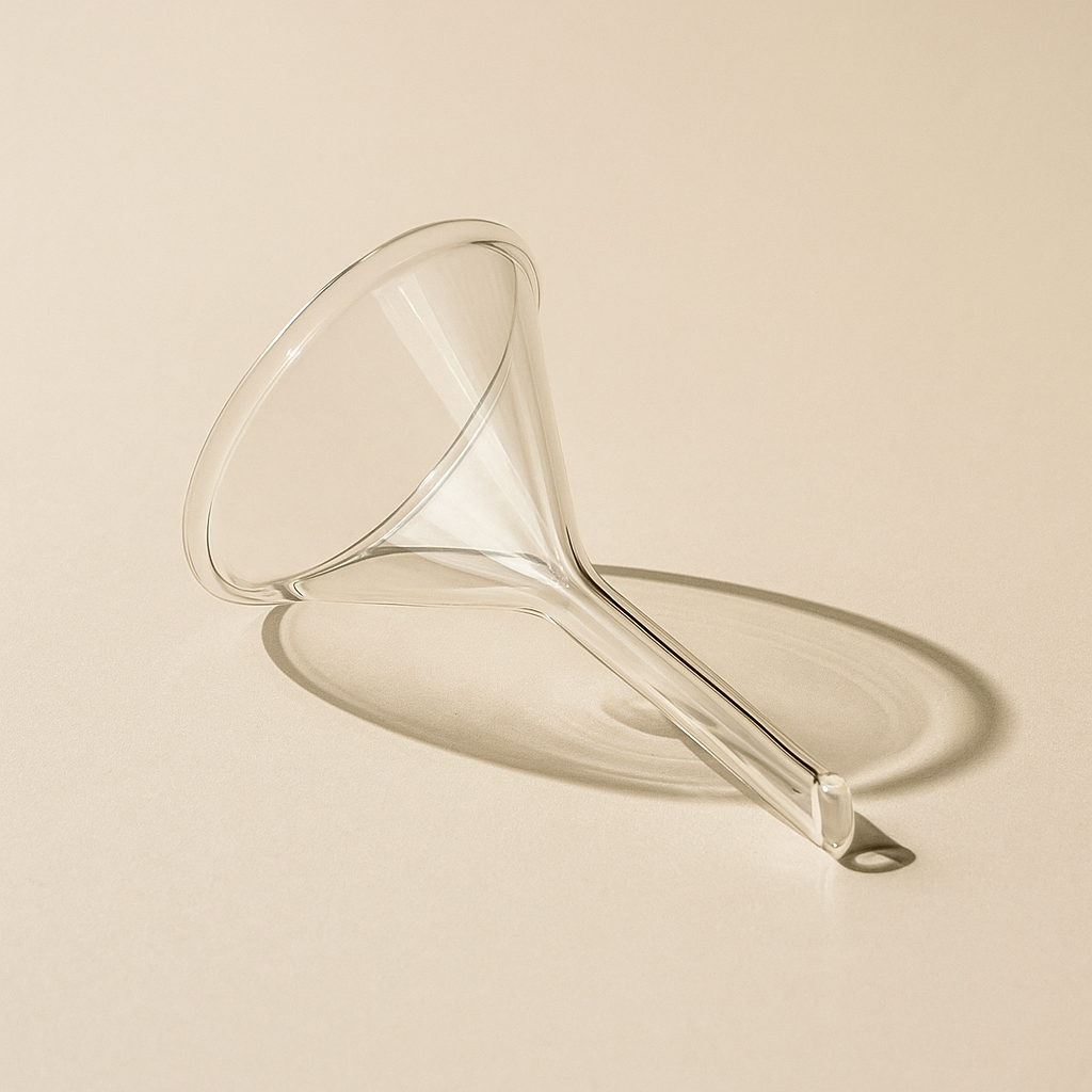 Glass Funnels - 75mm | Mess-Free Transfers for Skincare & DIY – Craft 360