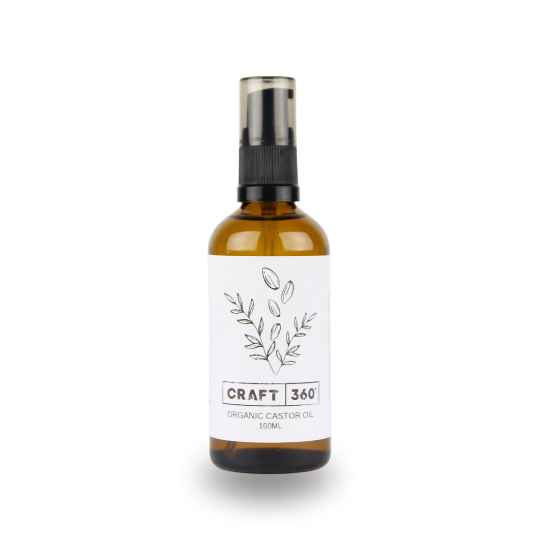 Organic Castor Oil Cold Pressed Hexane Free Glass Bottle Craft 360