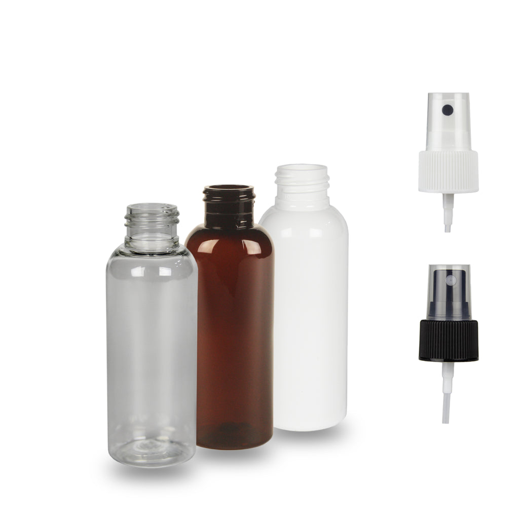 100ml Recycled Plastic Bottle rPET - 'Tall Boston' - (Atomiser/Spritzer ...