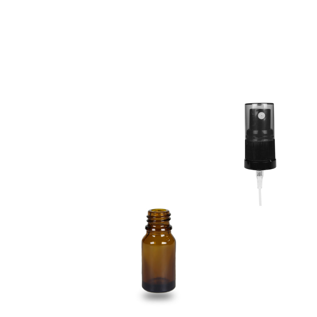 10ml Amber Glass Bottle - (Atomiser/Spritzer) - 18mm – Craft 360
